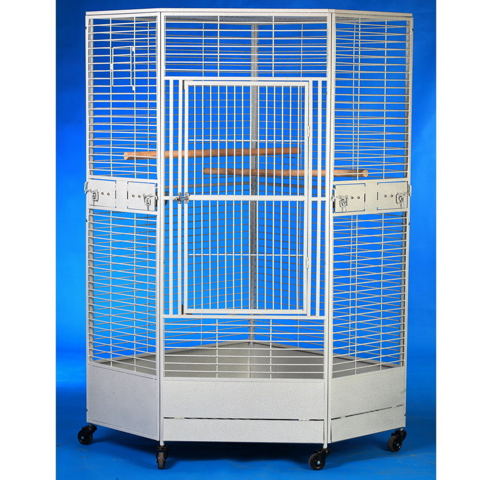 Corner Bird Cage 172cm H (Silver) 0819 - EP Distributors Pty Ltd