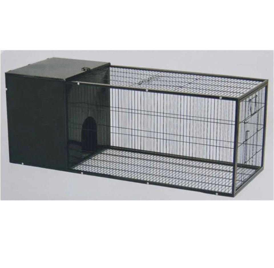 Metal Rabbit Hutch Cage 59 Inch (150cm) Black 3017 - EP Distributors ...